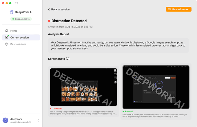 Deepwork AI — Boost your focus and productivity.